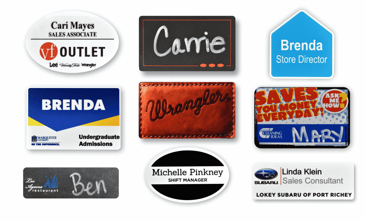 Custom Plastic Names Badges